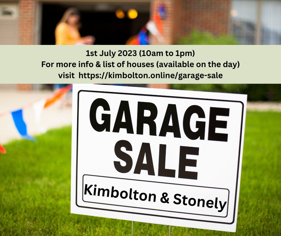 Kimbolton & Stonely Garage sale • Kimbolton Online